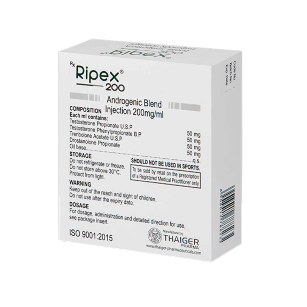 RIPEX 200 – Androgenic Blend Injection 200mg 10ml Thaiger Pharma ...